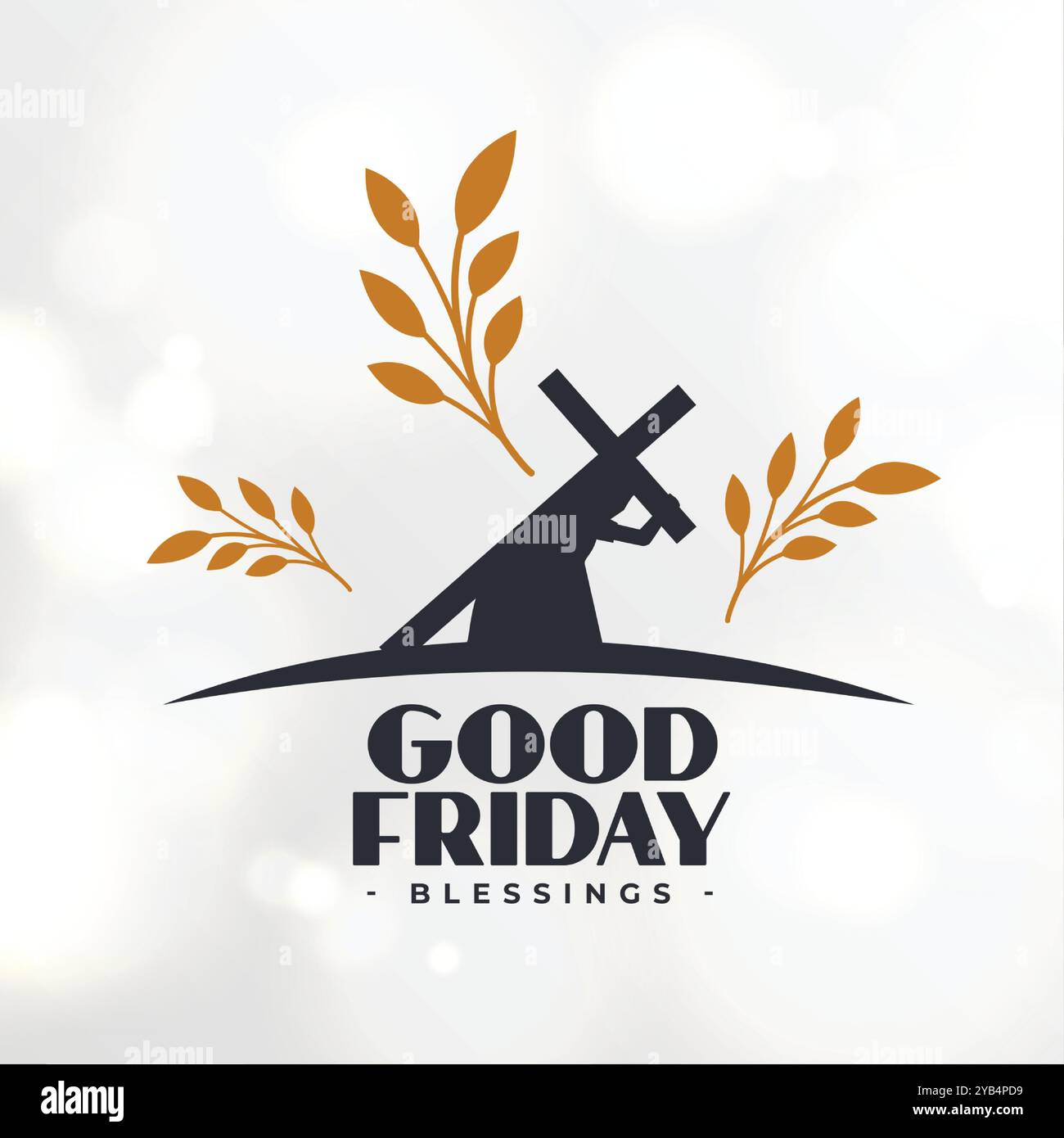 good friday wishes with jesus carrying cross Stock Vector Image & Art ...