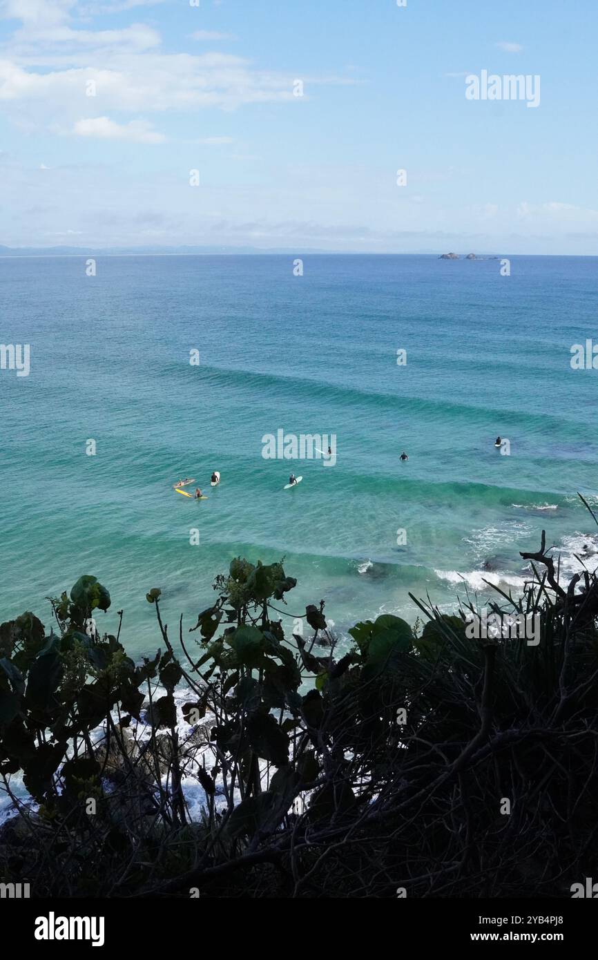 Waves wategos beach hi-res stock photography and images - Alamy