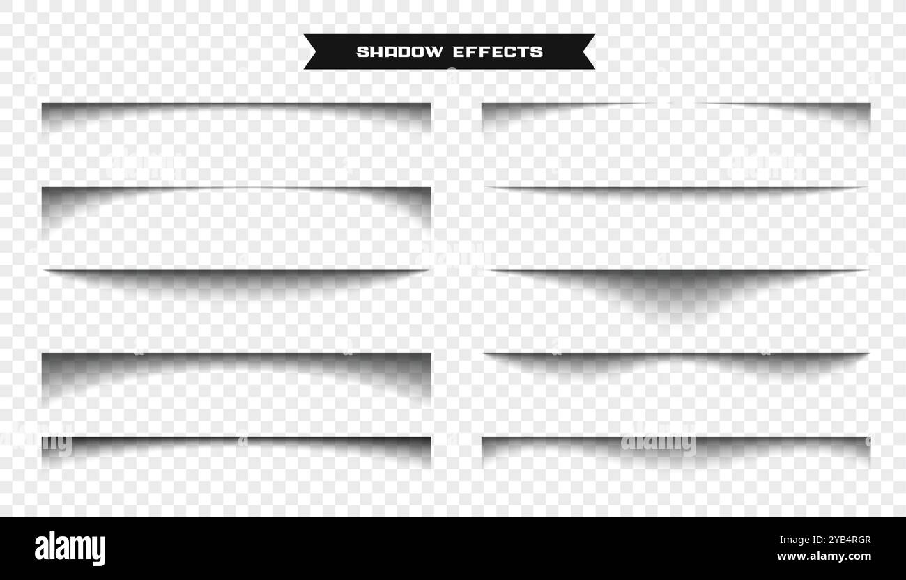 realistic paper shadows effect background Stock Vector Image & Art - Alamy