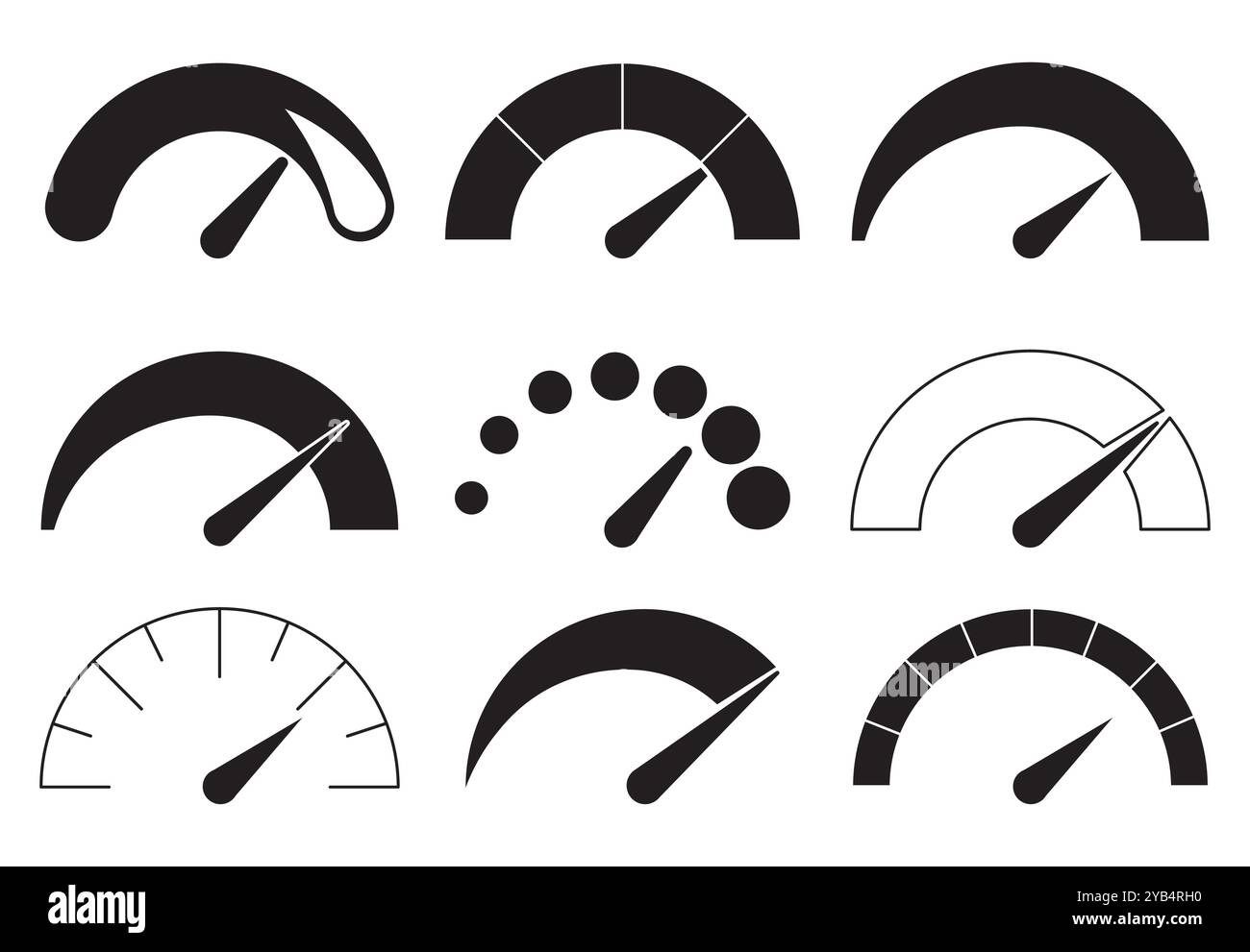 Speed Indicator Signs Set Speedometers And Tachometers Gauge Indicator For Performance