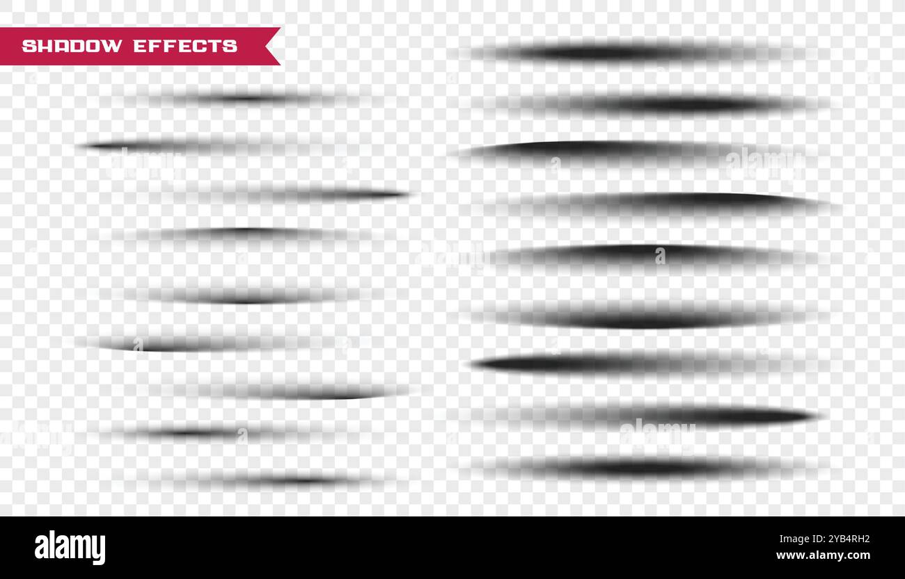 realistic paper shadows collection set Stock Vector Image & Art - Alamy