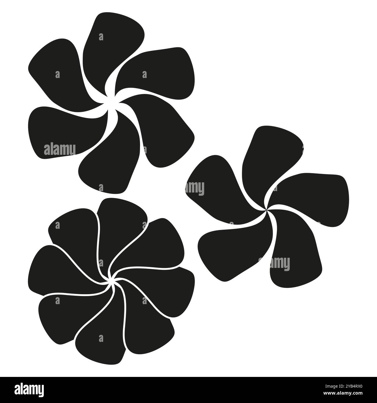 Abstract Flower Petal Swirl Design Stock Vector Image & Art - Alamy