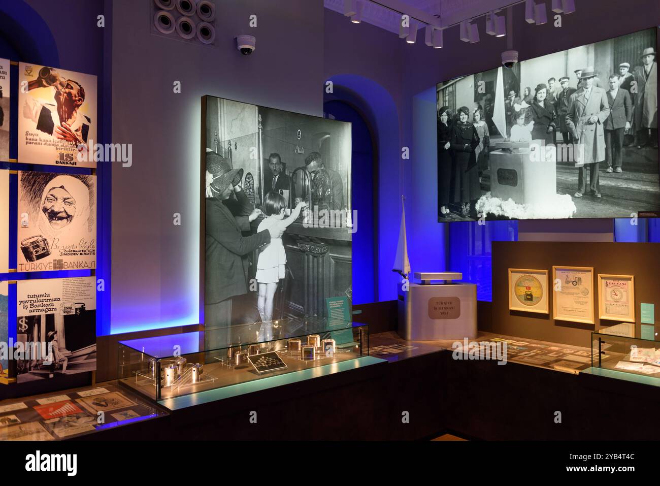 ISTANBUL, TURKEY - OCTOBER 13, 2024: Türkiye İş Bankası Museum, special ...