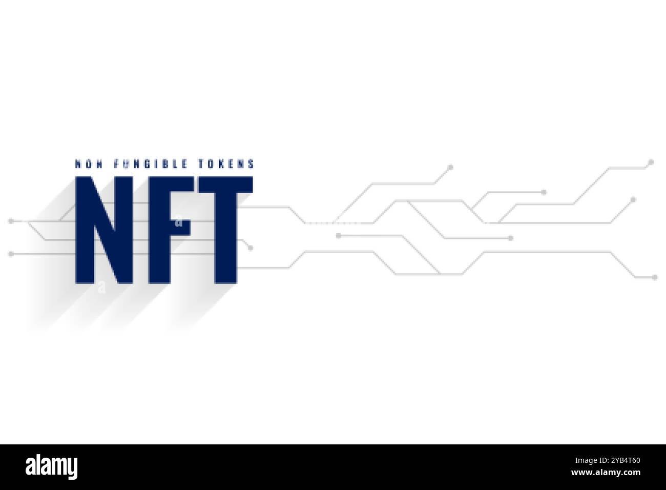 digital NFT non fungible token concept poster design Stock Vector Image & Art - Alamy