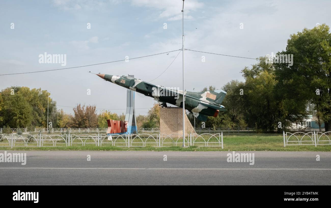 Tokmok, Kyrgyzstan - October 3 2024:the flags and logo of Soviet Union ...