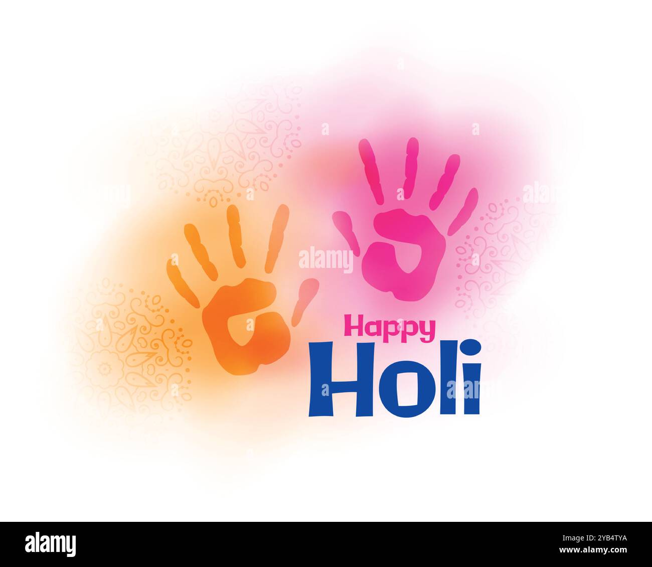 watercolor hands splash for holi festival Stock Vector Image & Art - Alamy