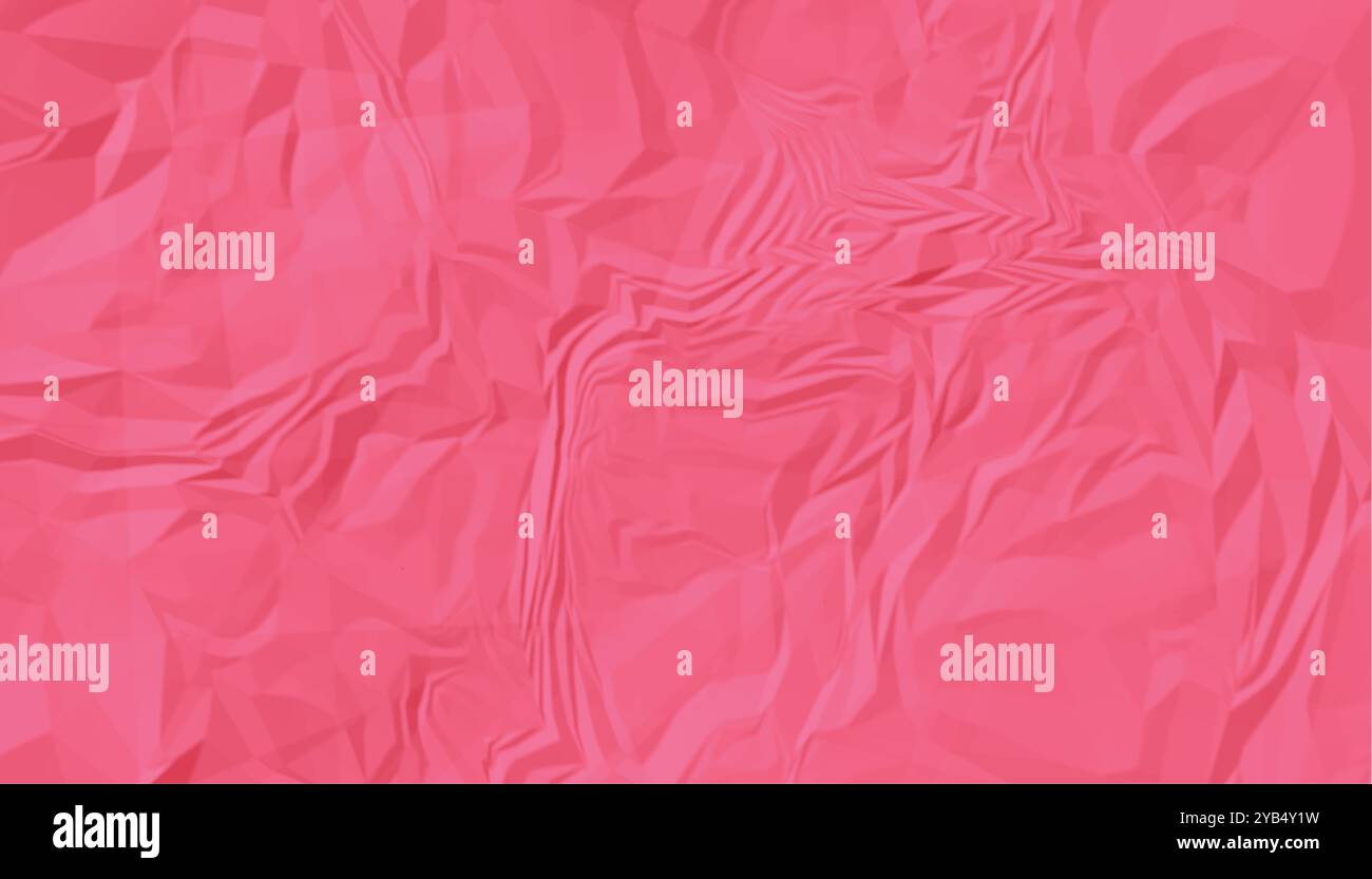 pink crumpled texture paper sheet background Stock Vector Image & Art ...