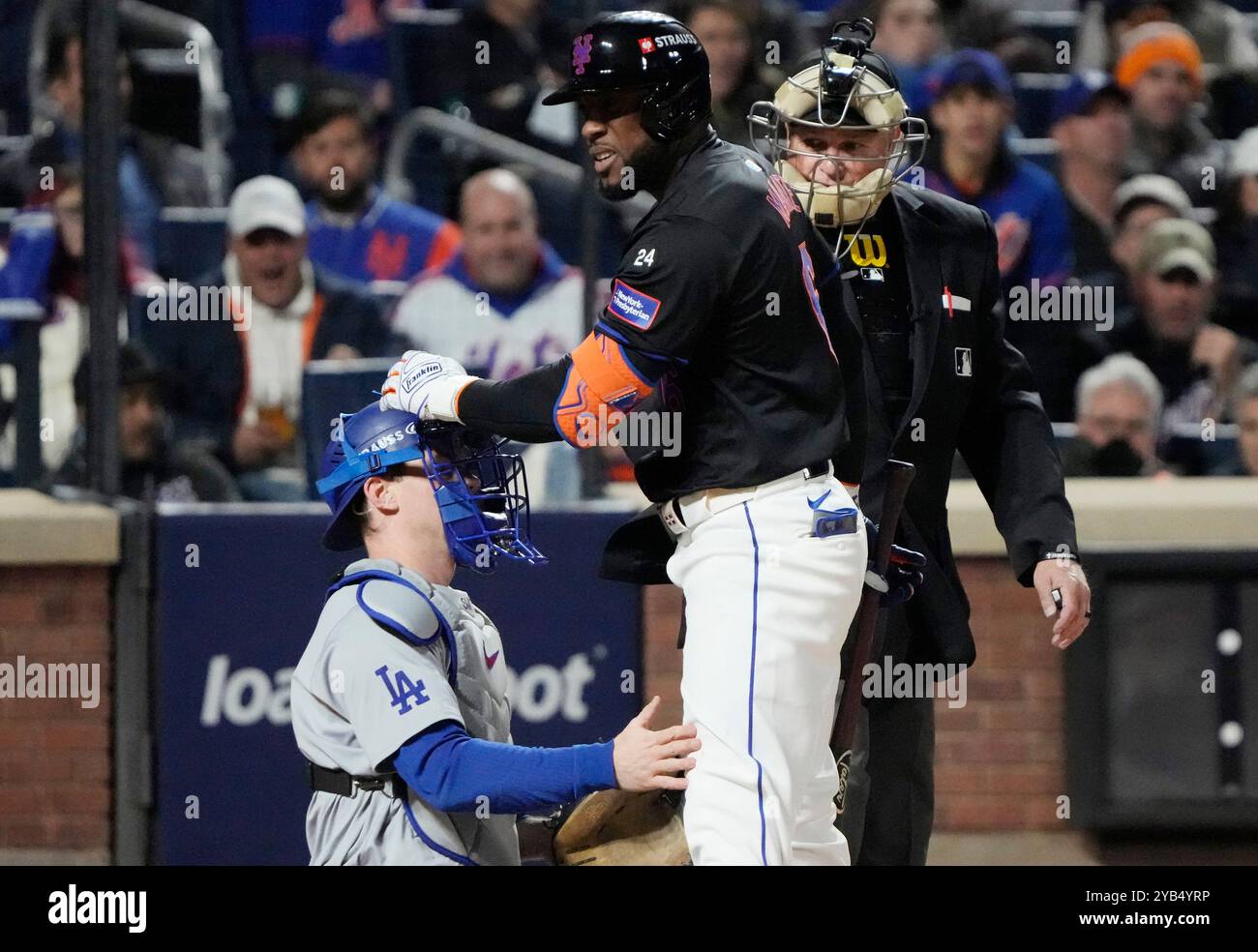 New York, United States. 17th Oct, 2024. New York Mets Starling Marte ...