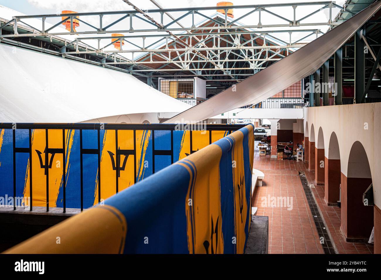 Inside Cheapside, the main produce market in Bridgetown, the Barbadian ...