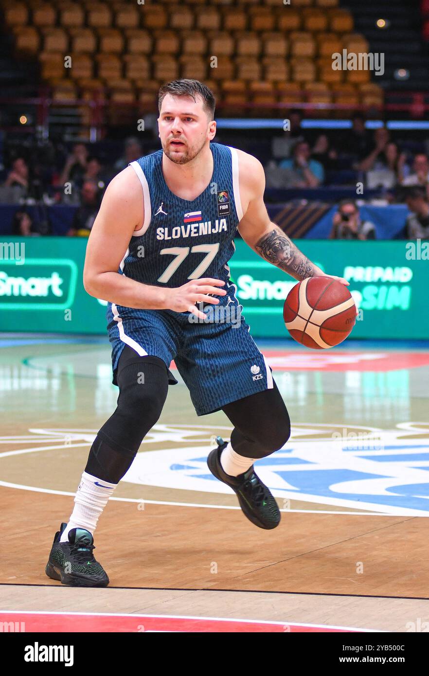 Luka Doncic (Slovenia). FIBA Olympic Qualifying Tournament. Piraeus ...