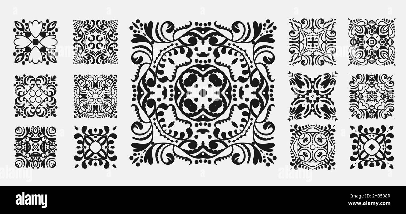 Square mandala hi-res stock photography and images - Alamy