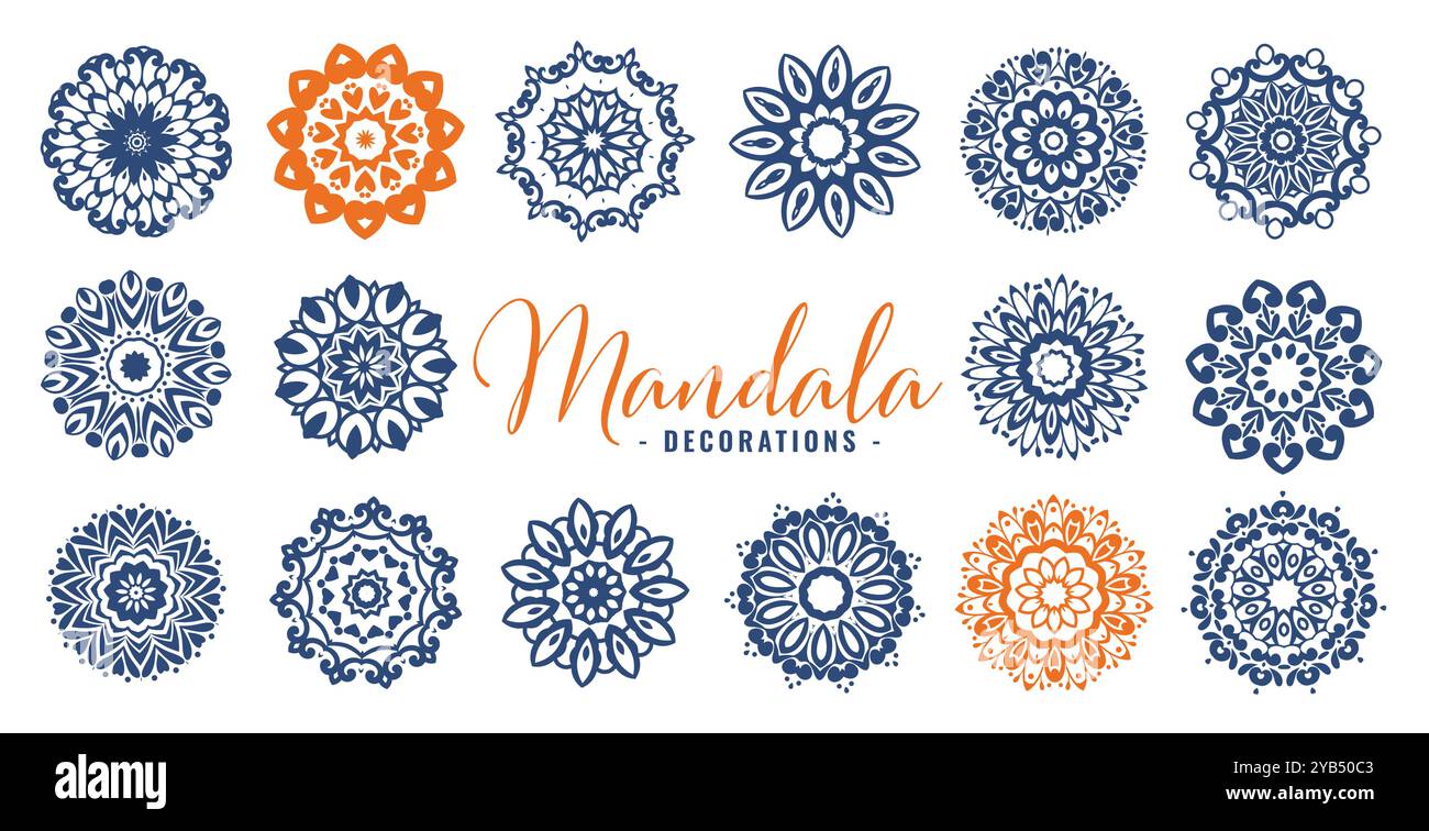 big set of mandala design patterns Stock Vector Image & Art - Alamy