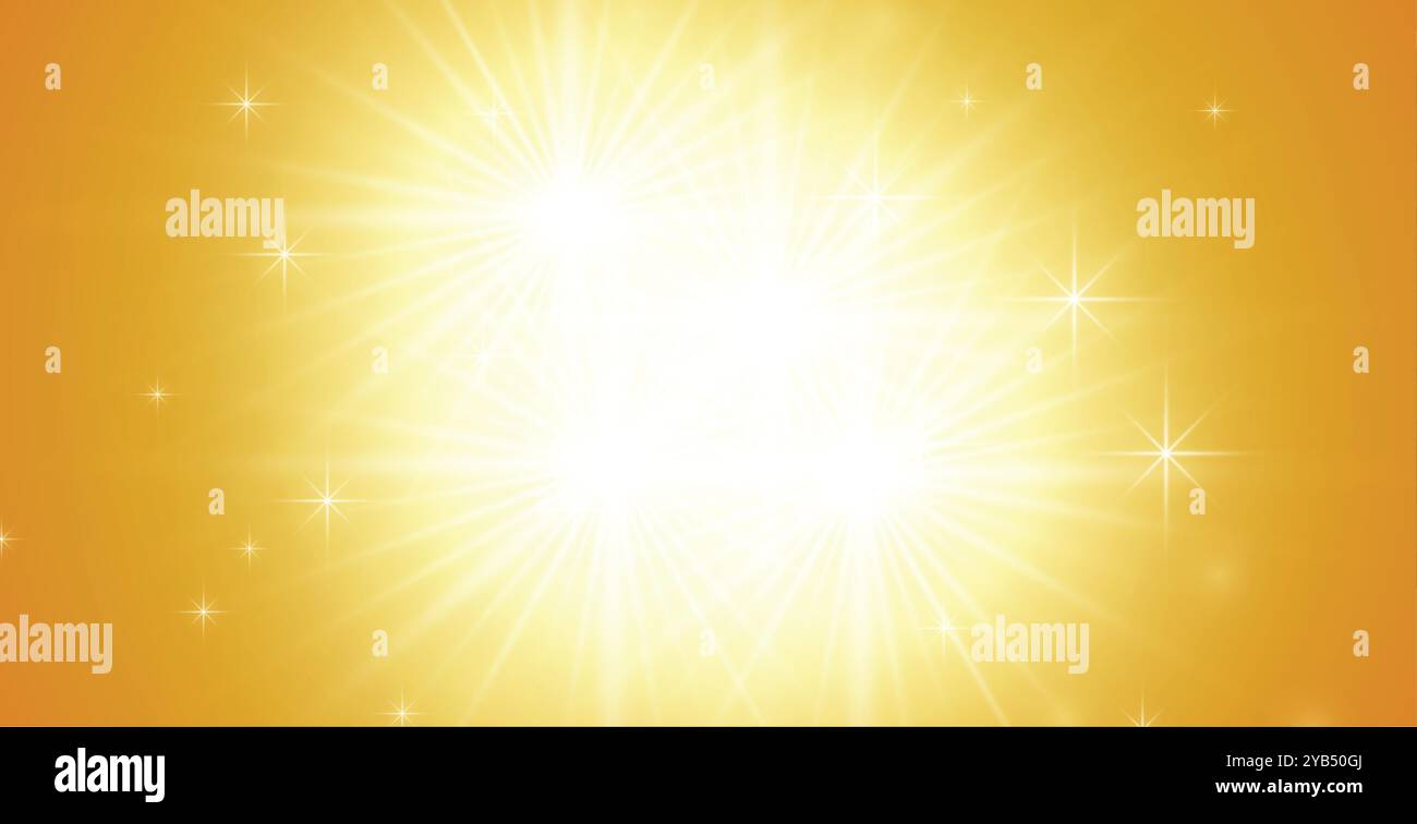 sparkling golden glowing lights background Stock Vector Image & Art - Alamy