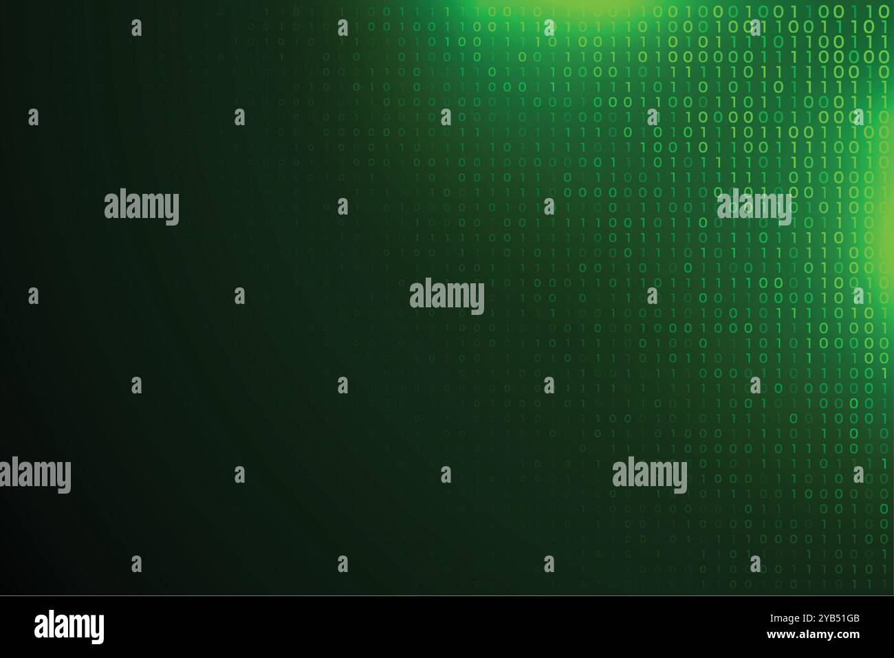 green digital binary numbers glowing background Stock Vector Image & Art - Alamy