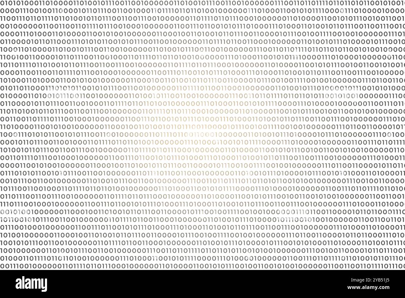 white background with binary code numbers Stock Vector Image & Art - Alamy