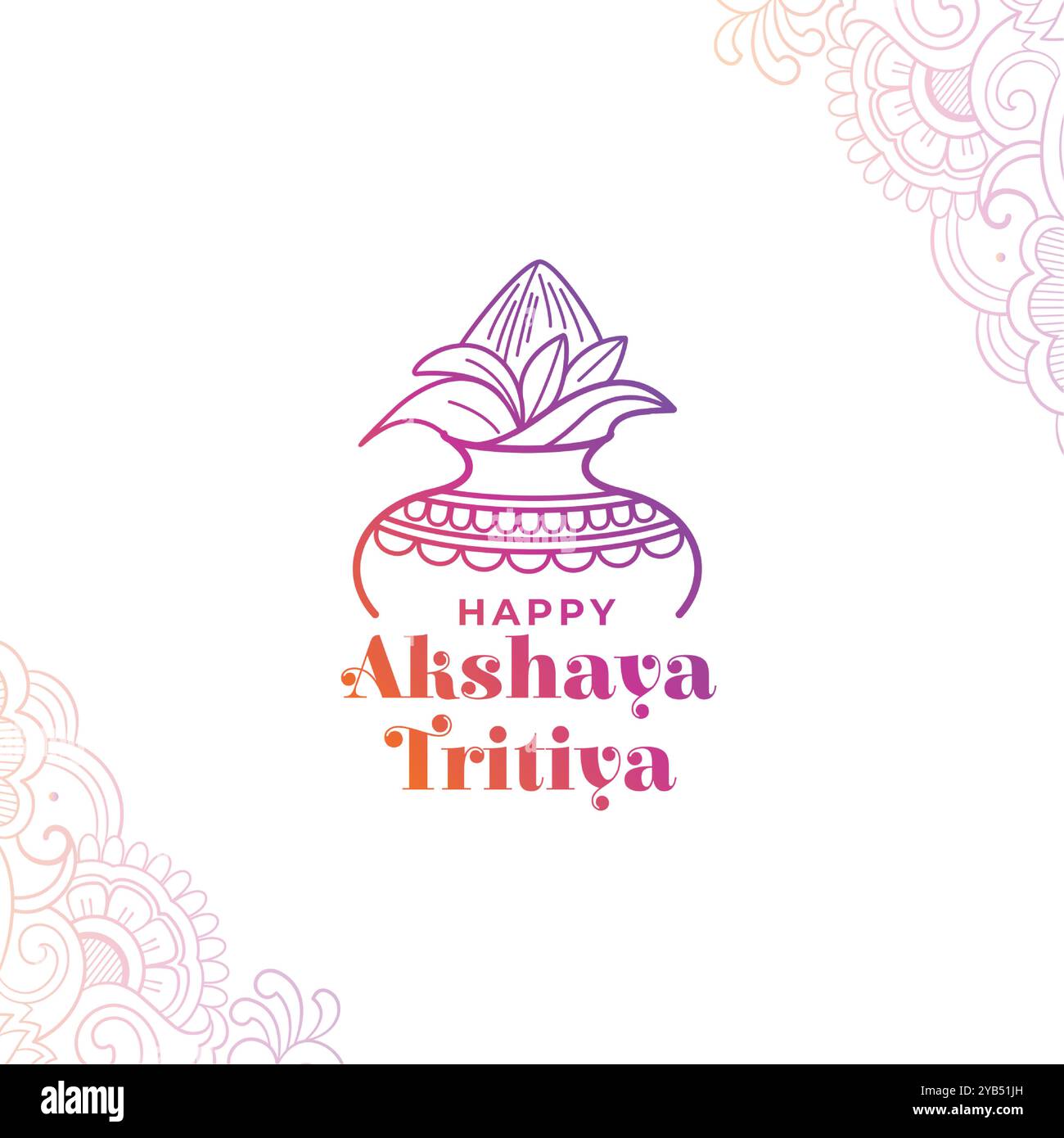 hindu kalash design for akshaya tritiya event Stock Vector Image & Art ...