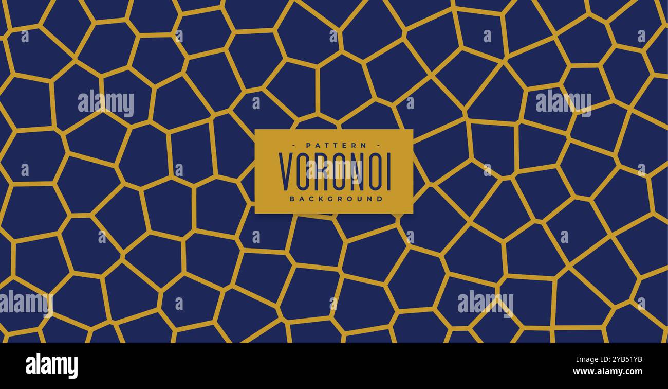 voronoi lines texture pattern in golden and blue colors Stock Vector Image & Art - Alamy