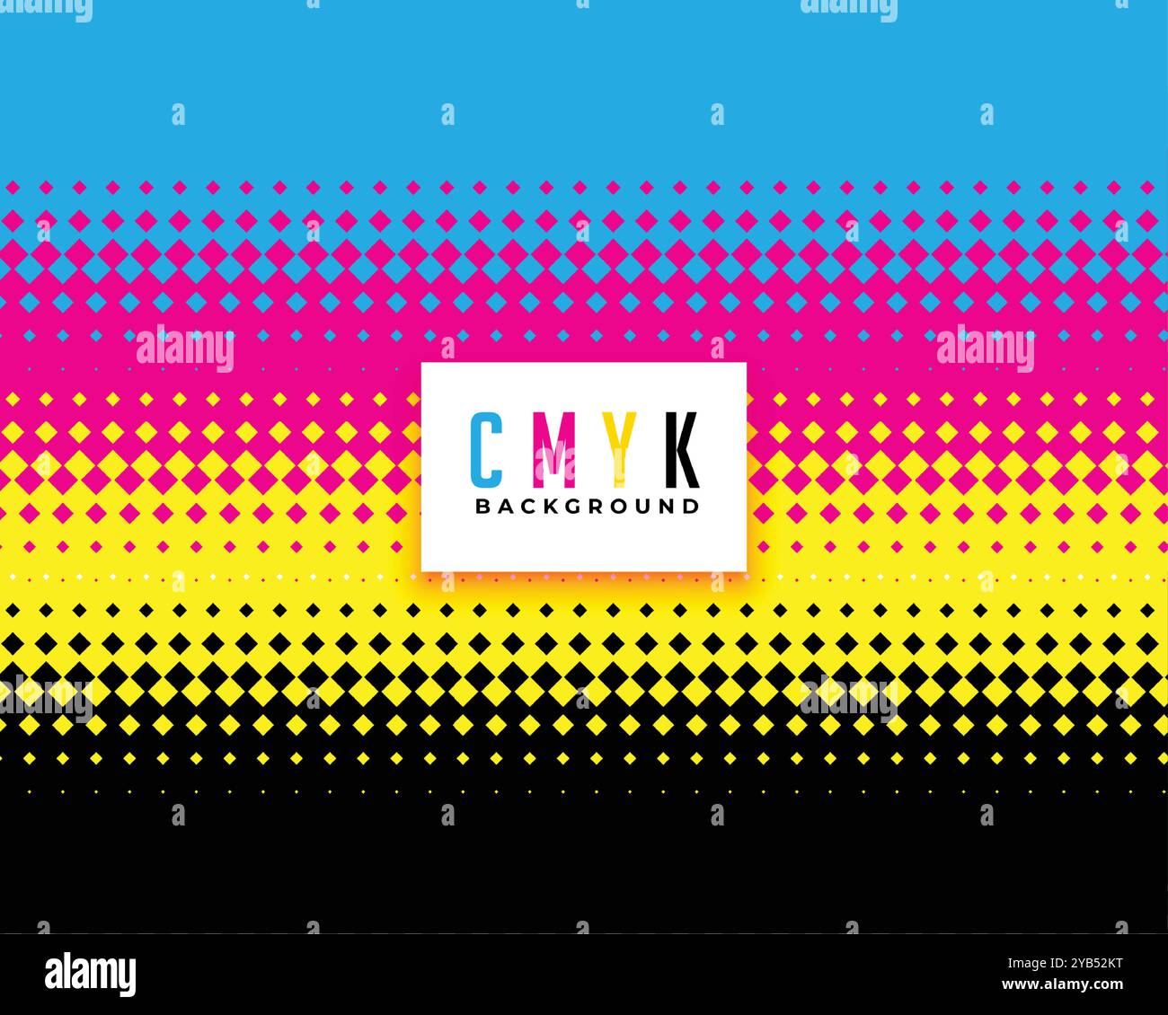 cmyk colors halftone style background Stock Vector Image & Art - Alamy