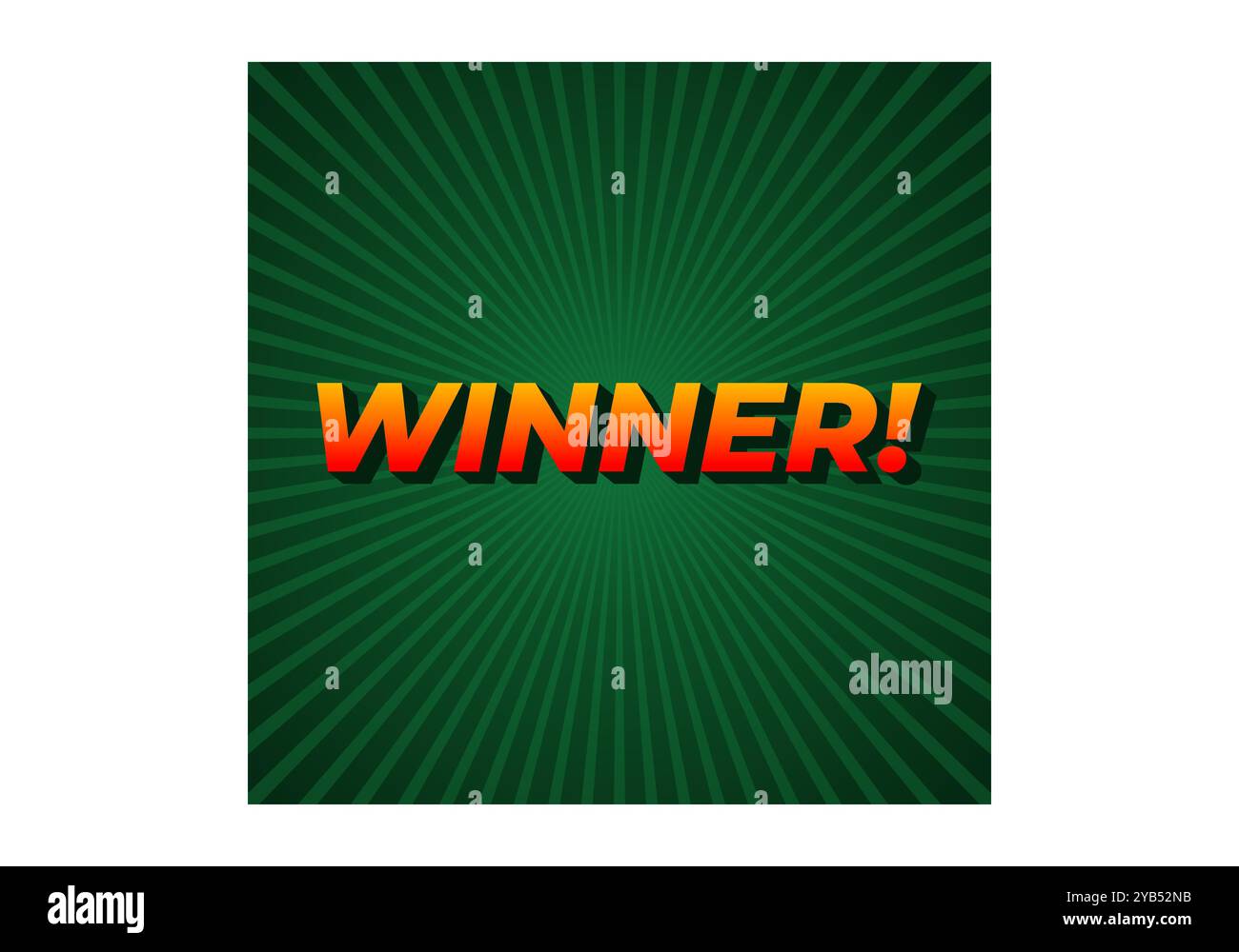 Winner. Text effect design with modern color in 3D style Stock Vector ...