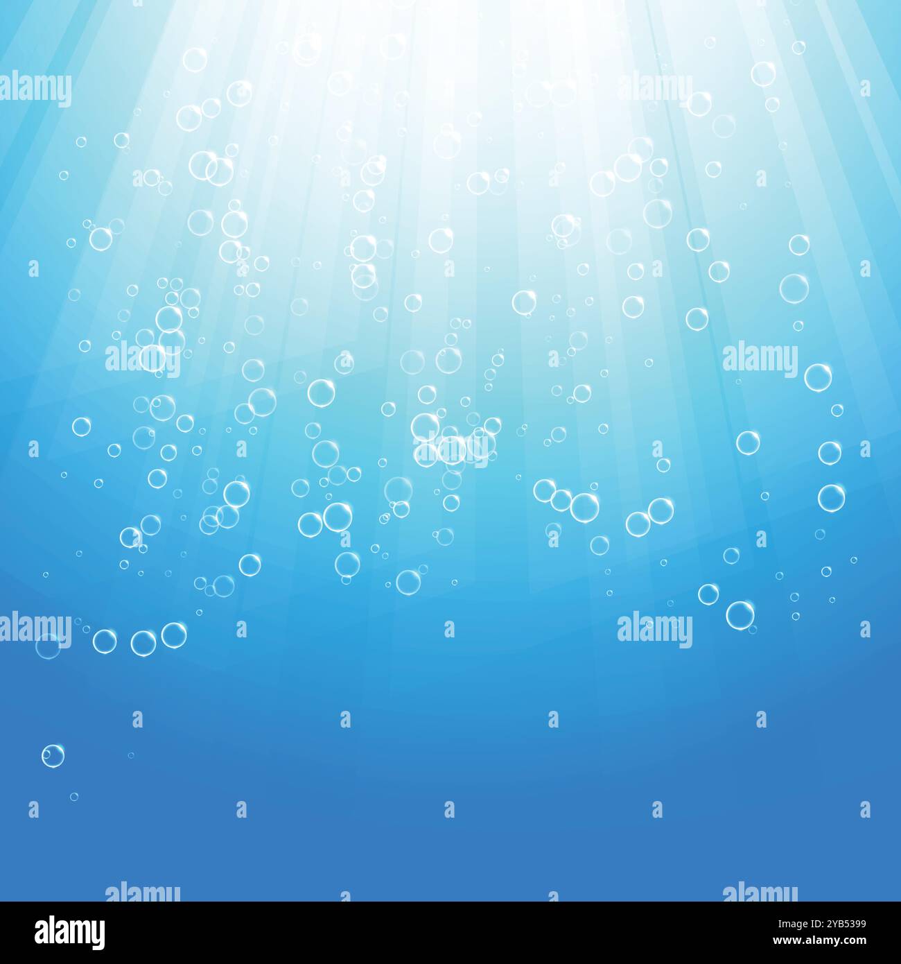 under water bubbles with sun light background Stock Vector Image & Art ...