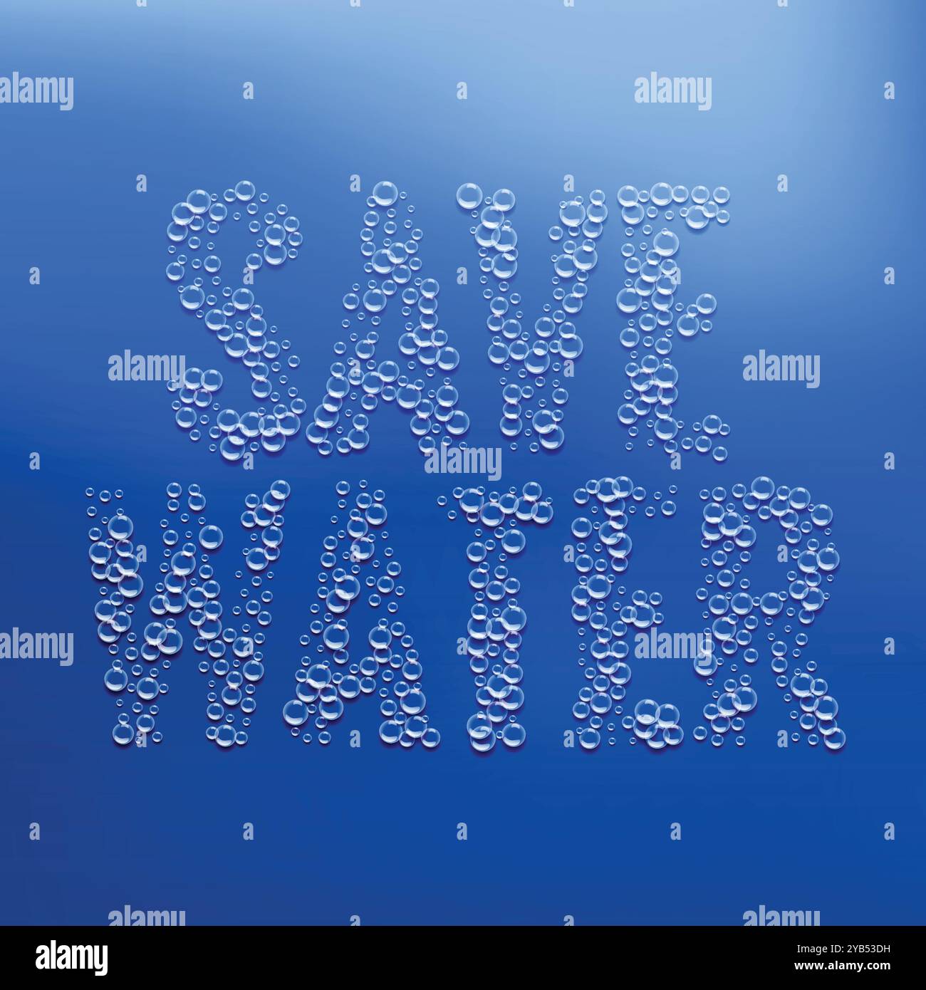save water concept made with bubbles Stock Vector Image & Art - Alamy