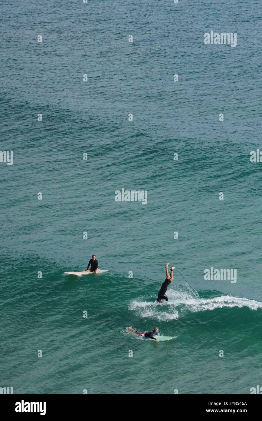 Party tricks & party waves Stock Photo - Alamy