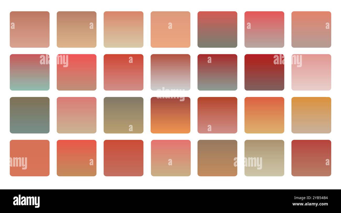 stylish autumn color gradients set Stock Vector Image & Art - Alamy