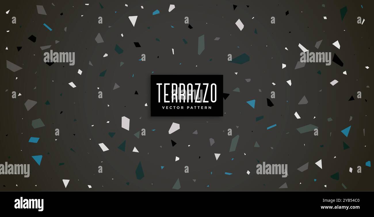 black terrazzo tiles pattern background Stock Vector Image & Art - Alamy