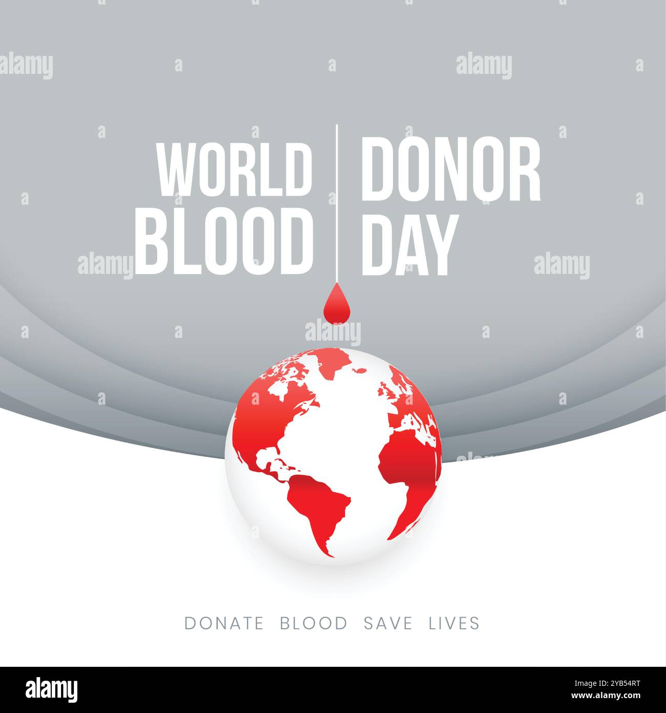 world blood donor day poster with earth design Stock Vector Image & Art ...