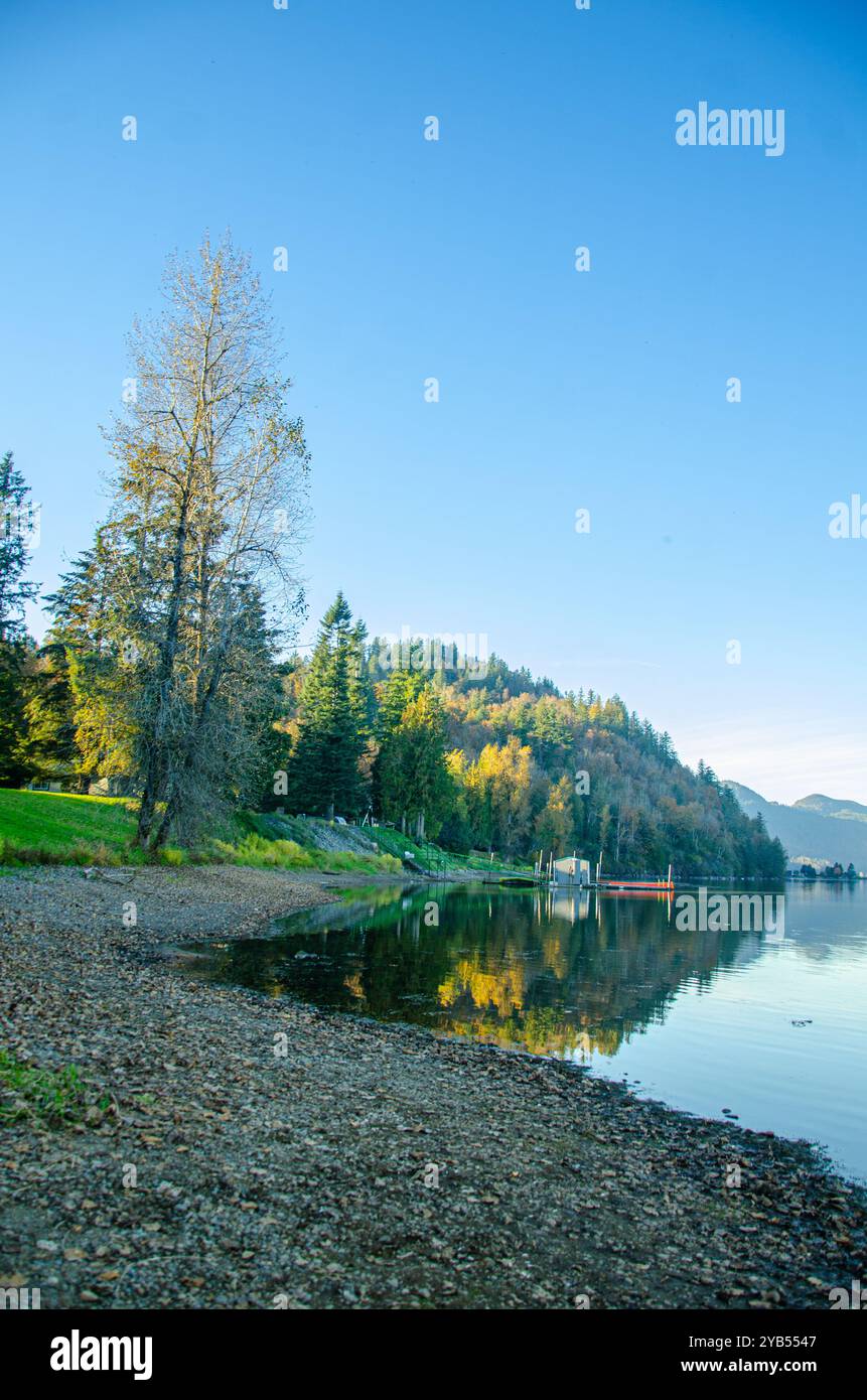 View of Draper Creek and Hatzic Island in Hatzic Lake from Neilson ...