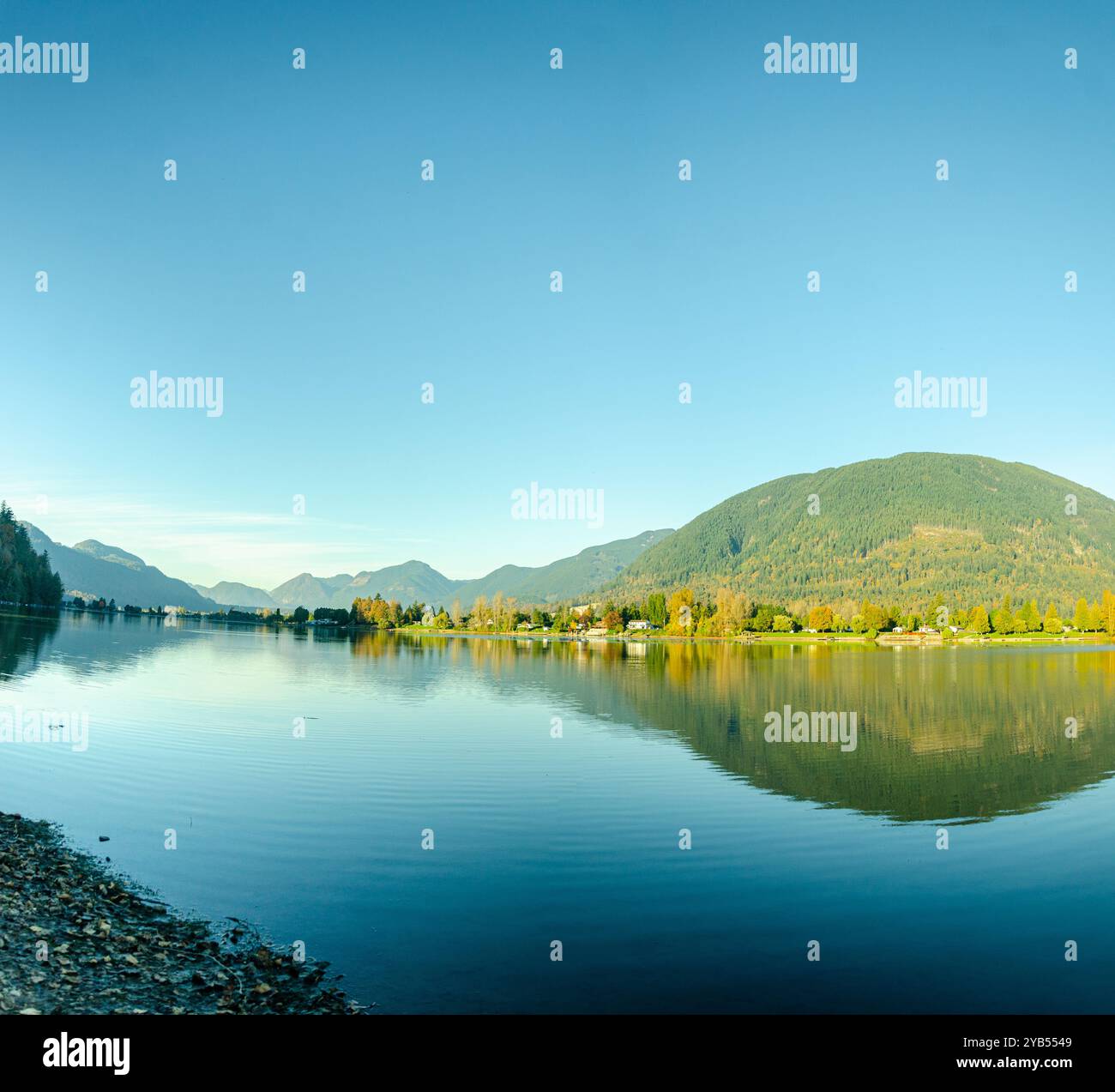 View of Draper Creek and Hatzic Island in Hatzic Lake from Neilson ...