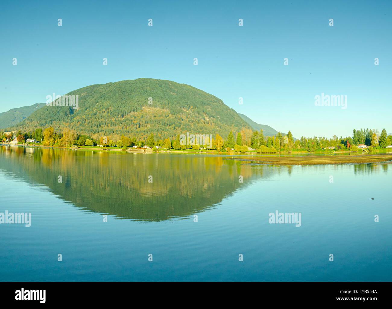 View of Draper Creek and Hatzic Island in Hatzic Lake from Neilson ...