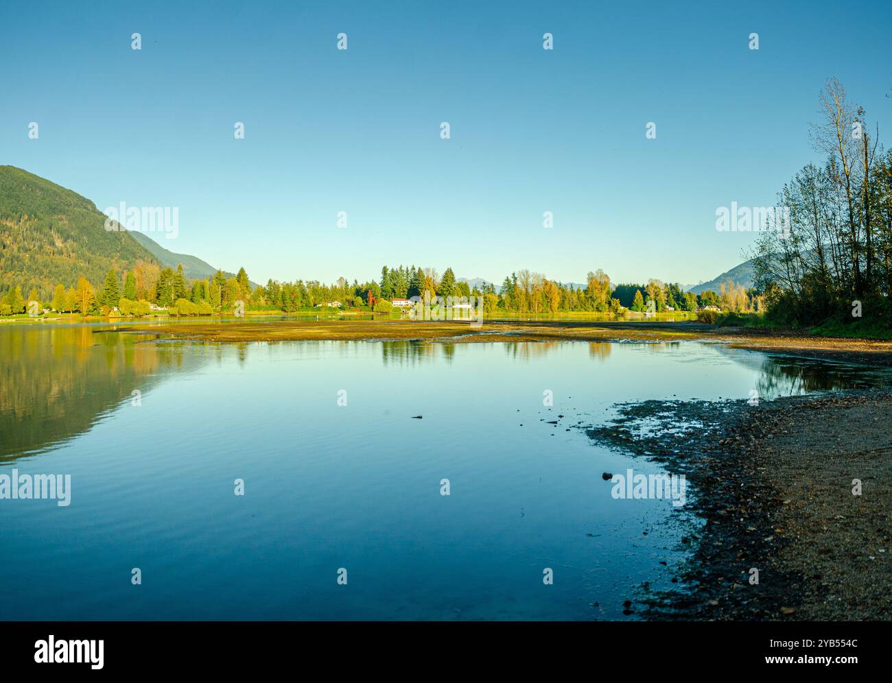 View of Draper Creek and Hatzic Island in Hatzic Lake from Neilson ...