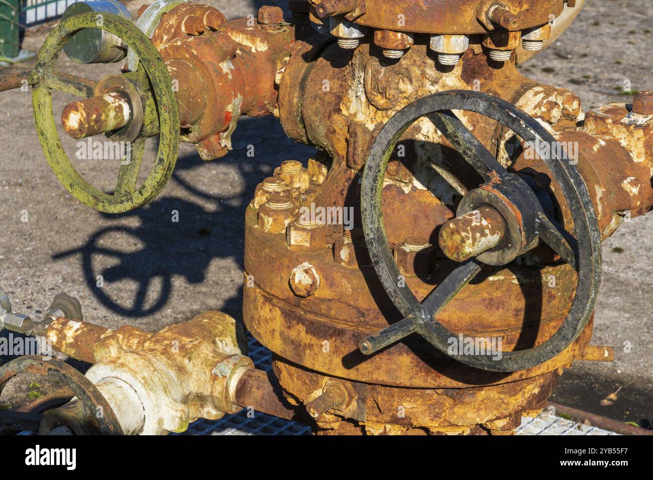 Valve, gas, gas tap, wheel, pore storage, gas storage, Reitbrook ...