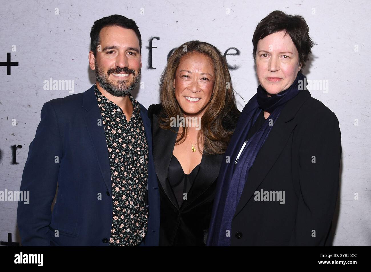 New York, USA. 16th Oct, 2024. (L-R) Joseph Sousa, Jet Wilkinson, and ...
