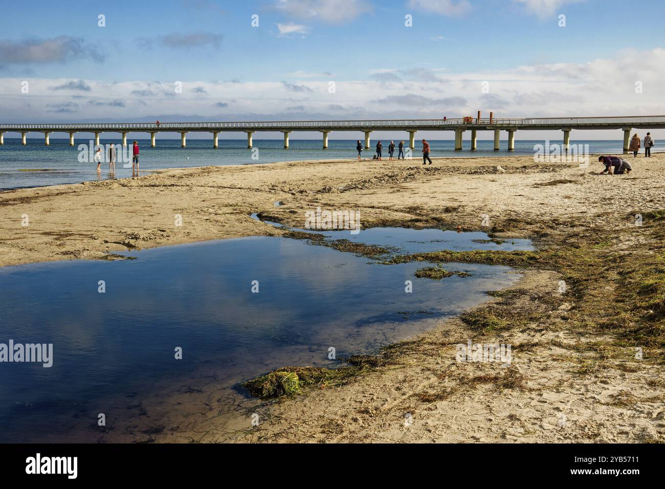 The new Prerow pier, at 720 metres the longest pier in the Baltic Sea ...
