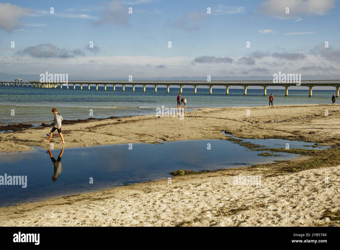 The new Prerow pier, at 720 metres the longest pier in the Baltic Sea ...