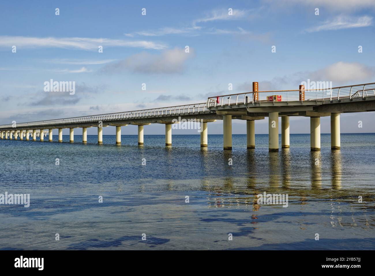 The new Prerow pier, at 720 metres the longest pier in the Baltic Sea ...