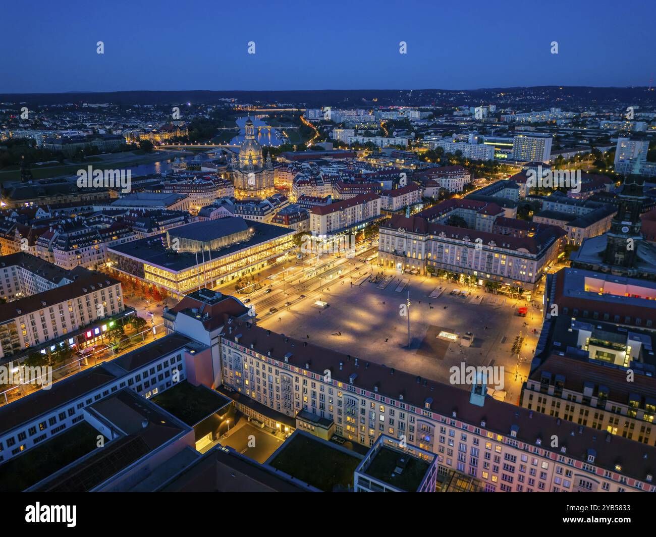 Altmarkt with Palace of Culture, in the background the Church of Our ...