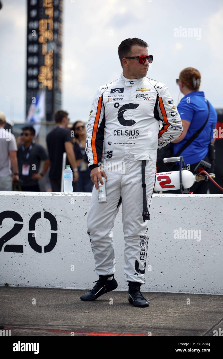 AJ Allmendinger takes to the track to practice for the Tennessee ...