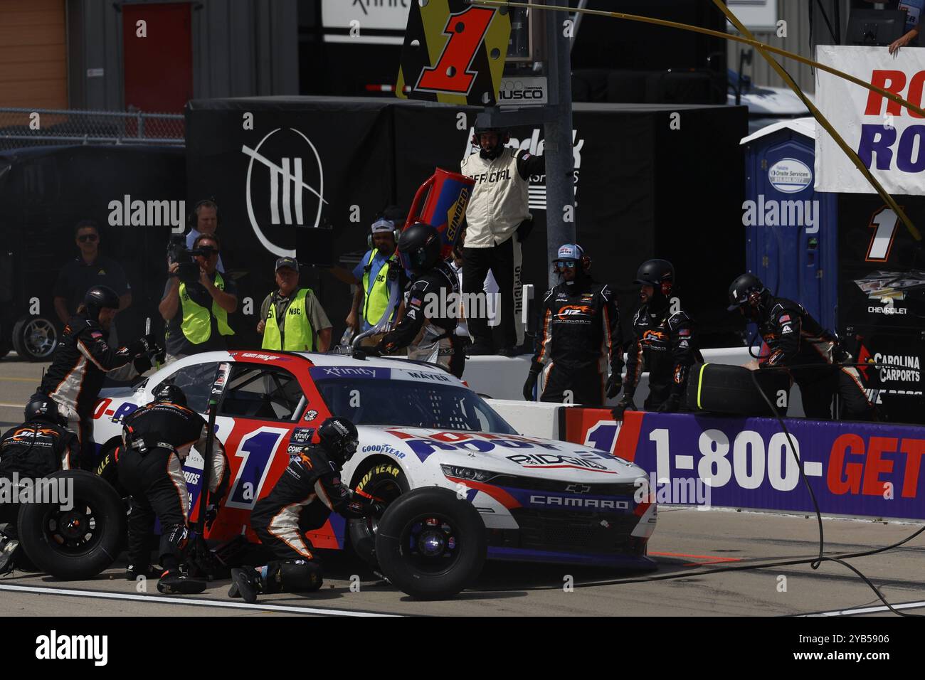 Sam Mayer races for the Hy-Vee Perks 250 in Newton, IA, USA, North ...