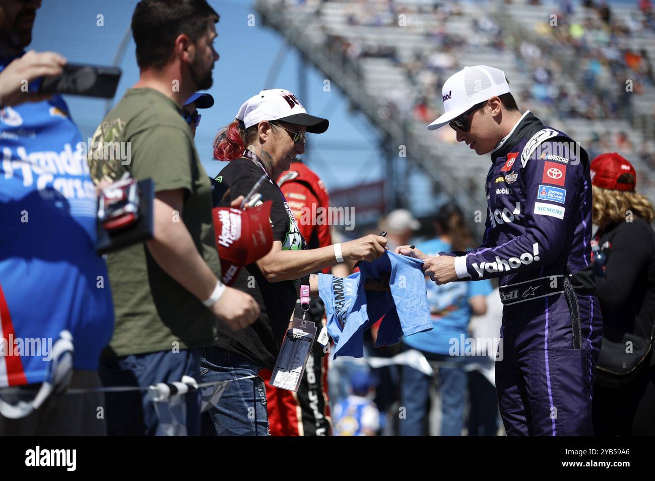 NASCAR Cup Series driver, Christopher Bell gets ready for the Cook Out ...