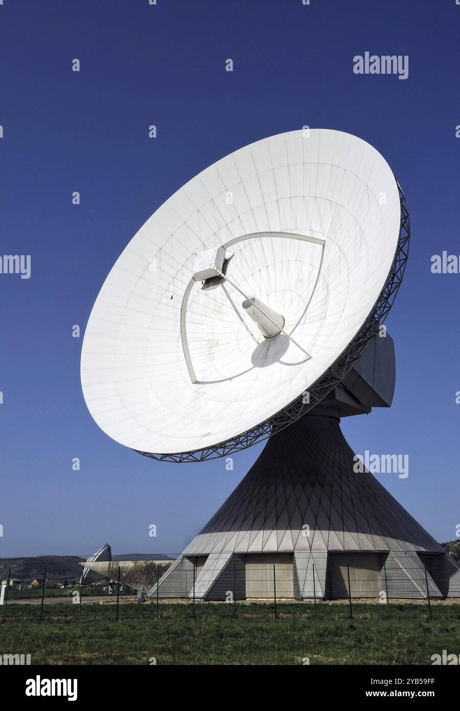 Fuchsstadt earth station Stock Photo - Alamy