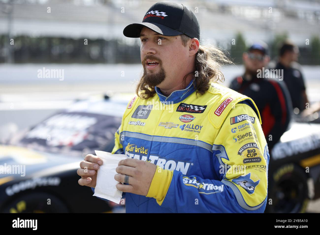 NASCAR Xfinity Series Driver, Josh Williams (92) gets ready to qualify ...