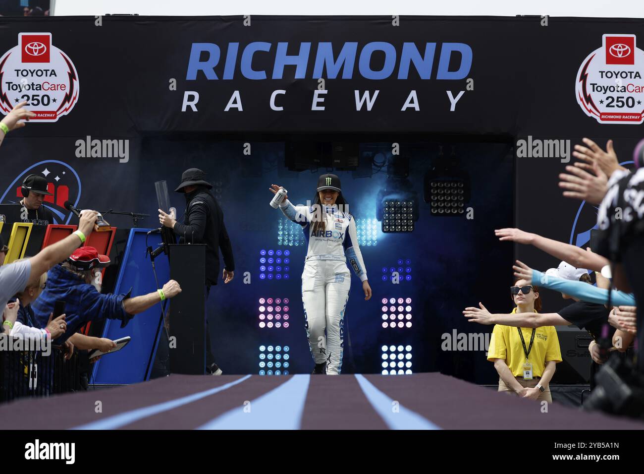 NASCAR Xfinity Series driver, Hailie Deegan gets introduced for the ...