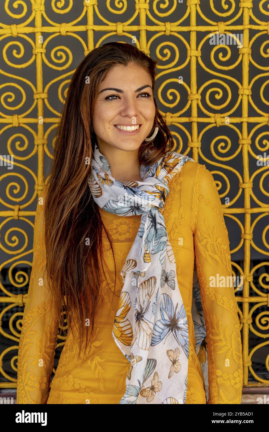 A gorgeous model poses outdoors in Morocco Stock Photo - Alamy