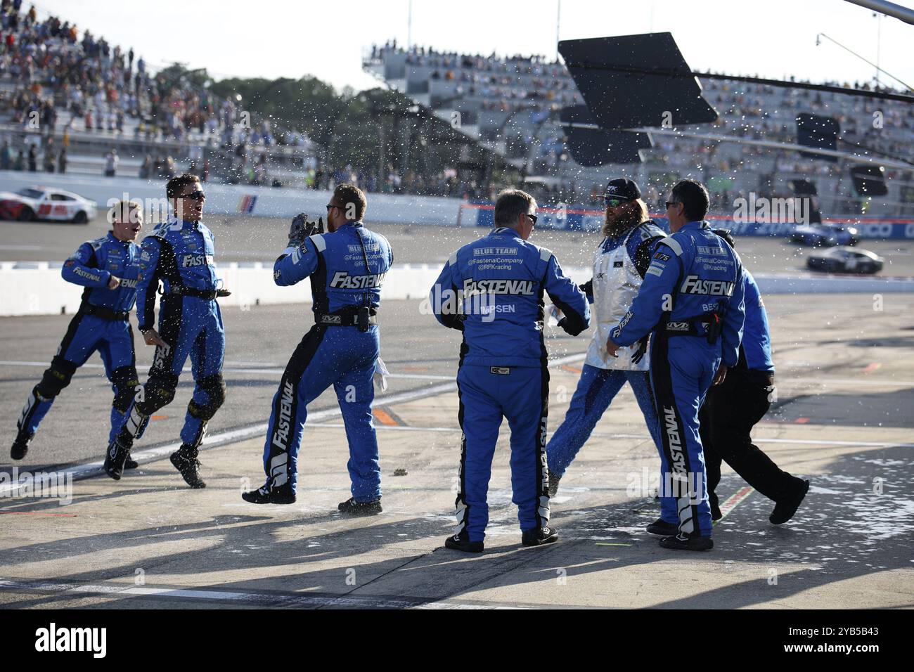 NASCAR Cup Series Driver, Chris Buescher (17) wins the Cook Out 400 at ...