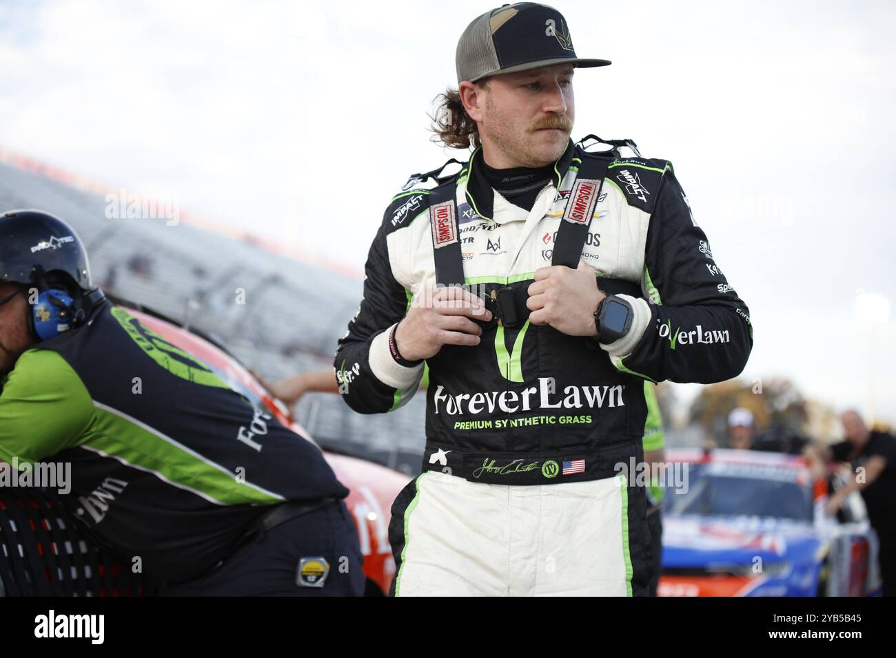 NASCAR Xfinity Series Driver, Jeffrey Earnhardt (45) takes to the track ...