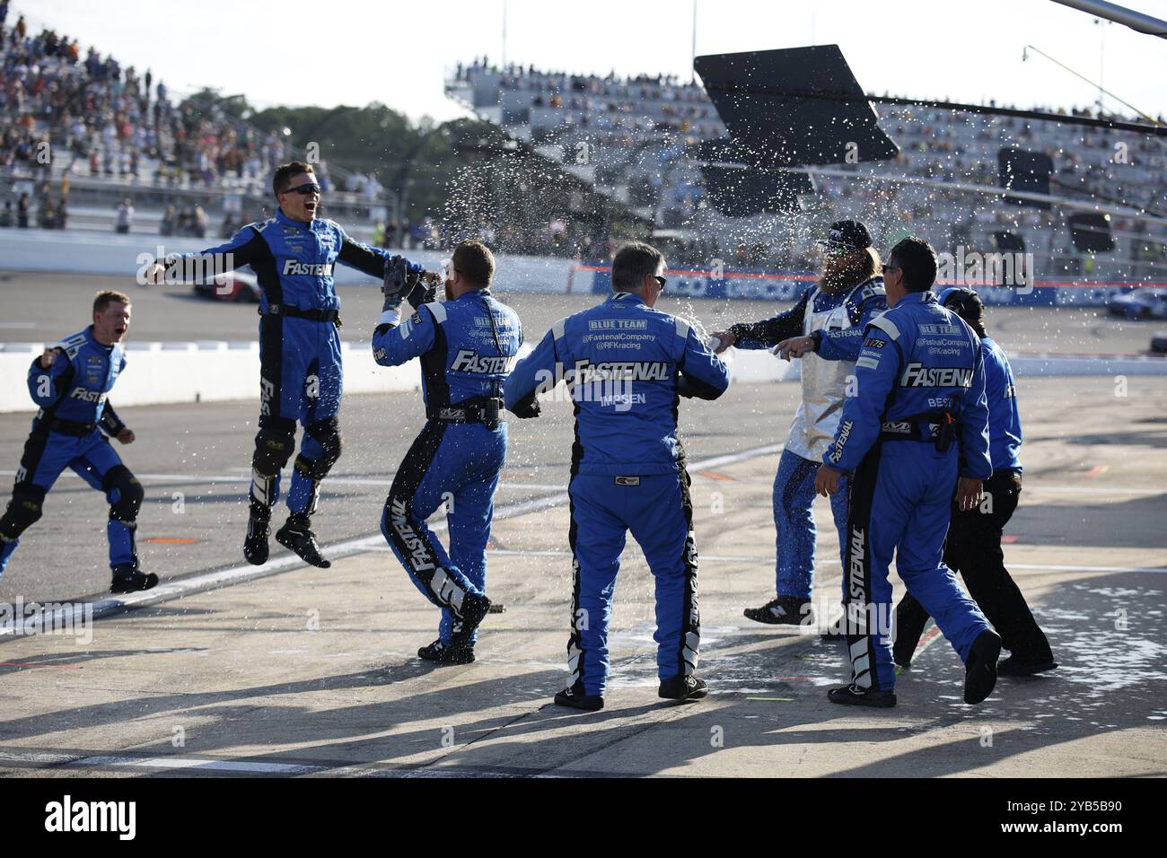 NASCAR Cup Series Driver, Chris Buescher (17) wins the Cook Out 400 at ...