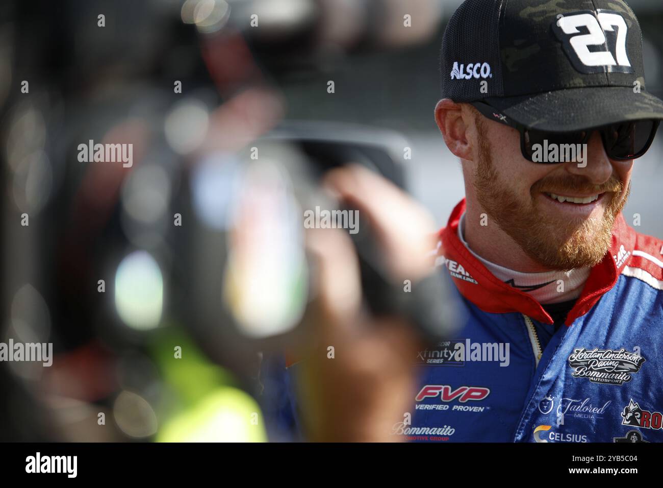 NASCAR Xfinity Series Driver, Jeb Burton (27) gets ready to qualify for ...
